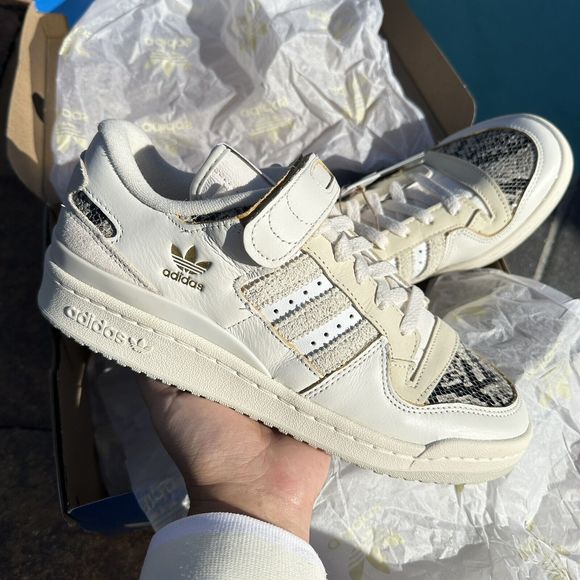 adidas | Shoes | Adidas Originals Forum 84 Low White Snakeskin Mens ...